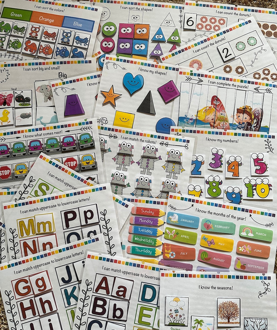 Preschool Printable Learning Busy Book - Etsy