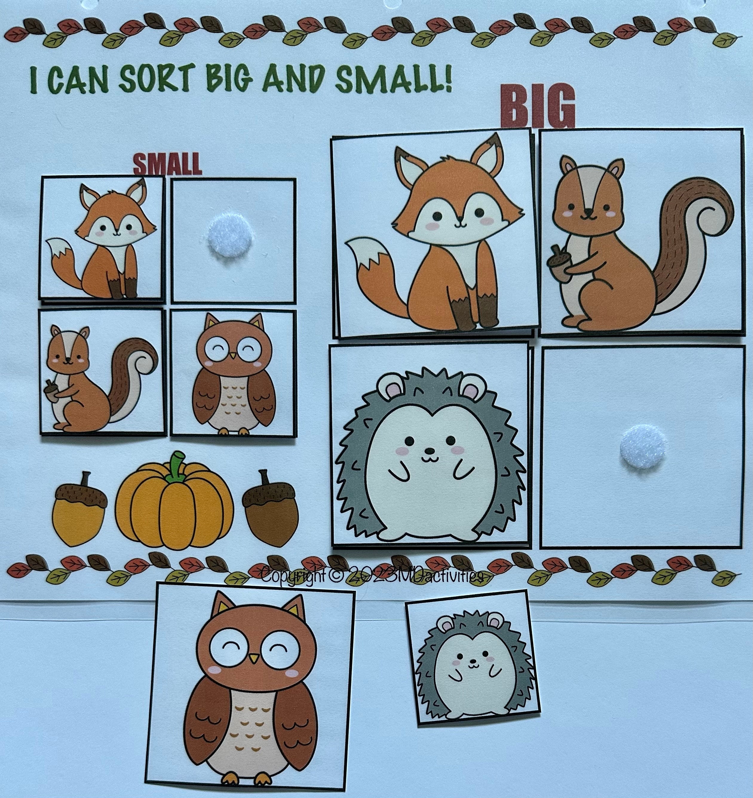 Fall Preschool Printable Learning Busy Book - Etsy