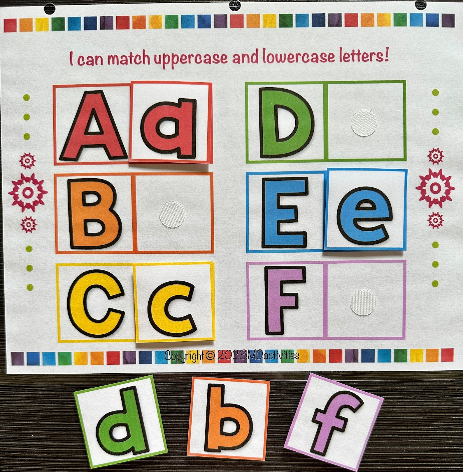Printable Uppercase to Lowercase Alphabet Matching - Etsy