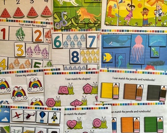 Toddler Busy Book Printable Busy Book for Toddlers Preschool Worksheets ...