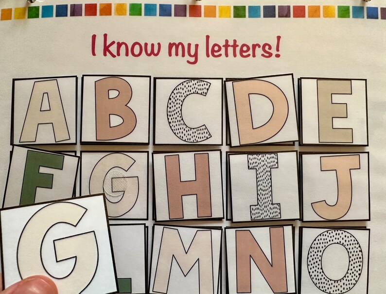 Matching Printable Busy Book - Etsy