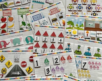 Preschool Printable Learning Busy Book - Etsy