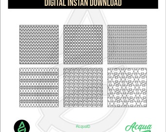 6 Pattern Basic Triangle | SVG | AI | DXF | Etc - Etsy