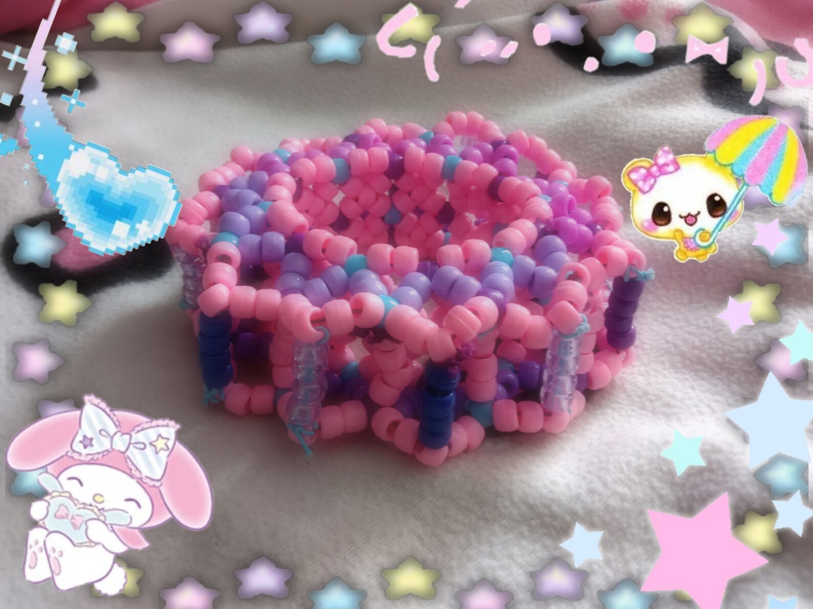 Raver Cotton Candy Carousel Cuff :3 - Etsy