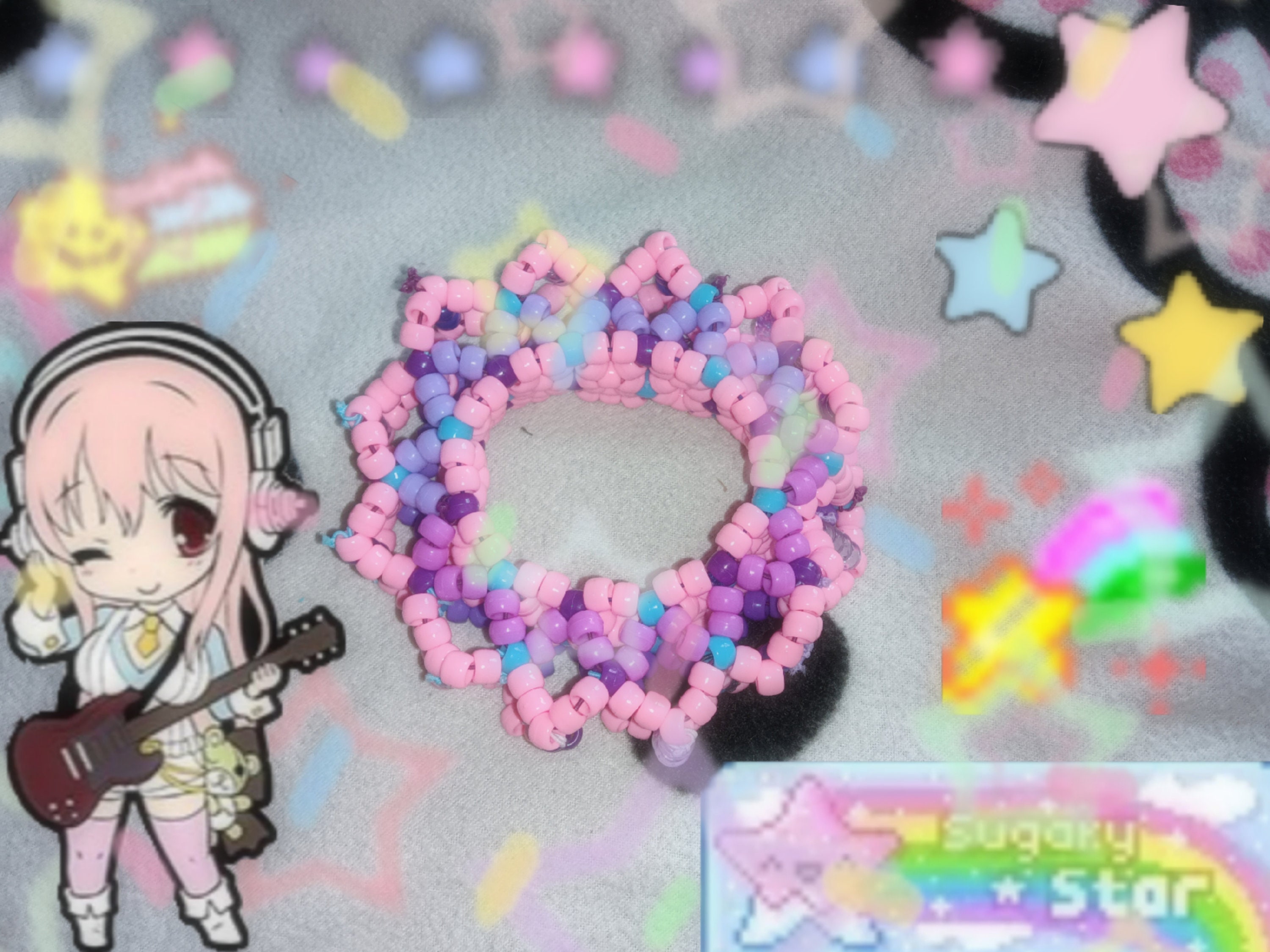 Raver Cotton Candy Carousel Cuff :3 - Etsy