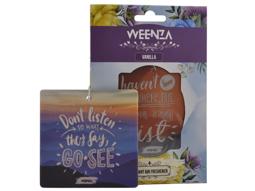 WEENZA Vanilla Air Freshener | Long Lasting Car Mirror Hanging Air ...