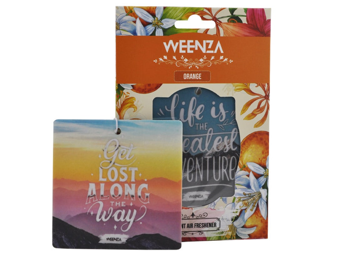 WEENZA Orange Air Freshener | Long Lasting Car Mirror Hanging Air ...