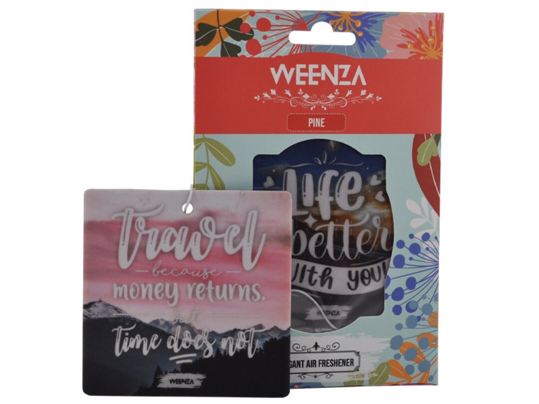 WEENZA Pine Air Freshener | Long Lasting Car Mirror Hanging Air ...
