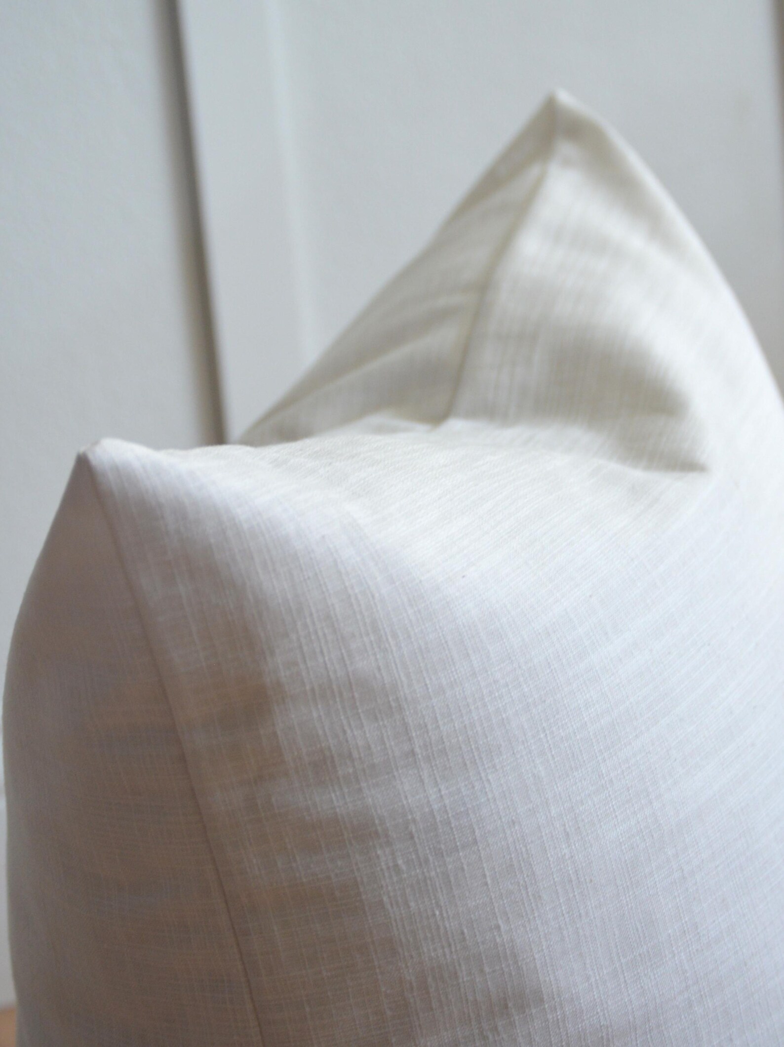 White Cotton Pillow Cover - Made to Order - Etsy