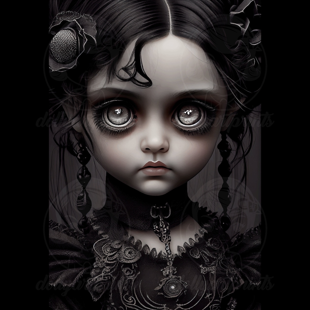 Blythe Doll Goth, Gothic, Digital Art, Digital Download, Print, Print ...