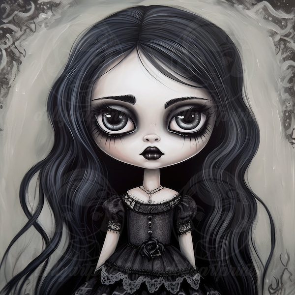 Gothic Art Doll - Etsy