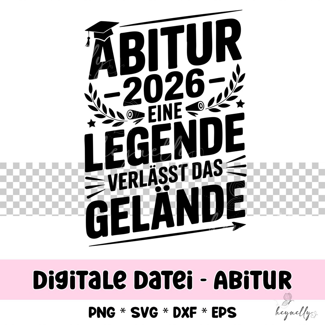 Abitur Abi 2026 Plotter File Laser File PNG SVG Gymnasium School ...