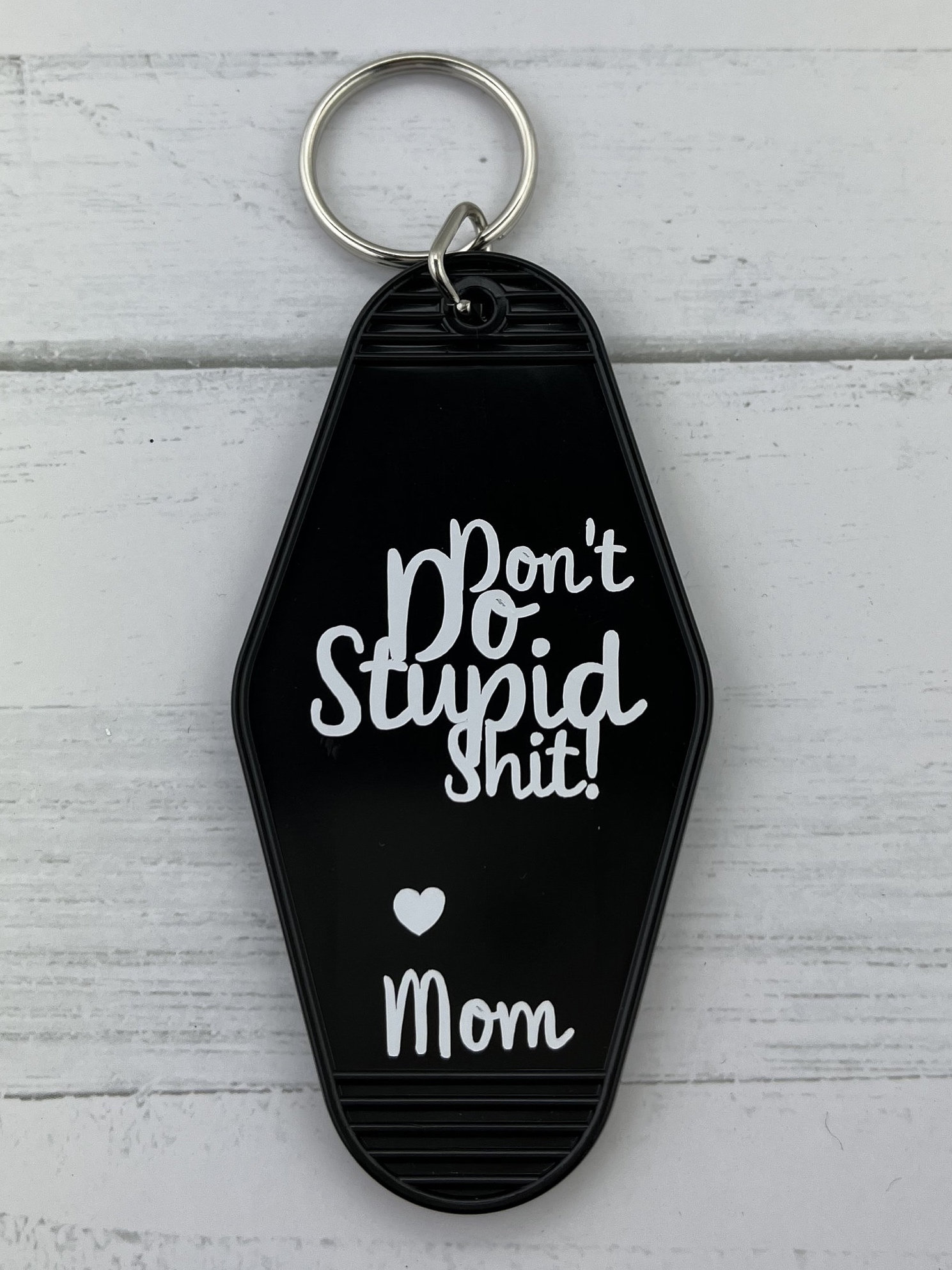 Old School Black and White Motel Keychain - Etsy