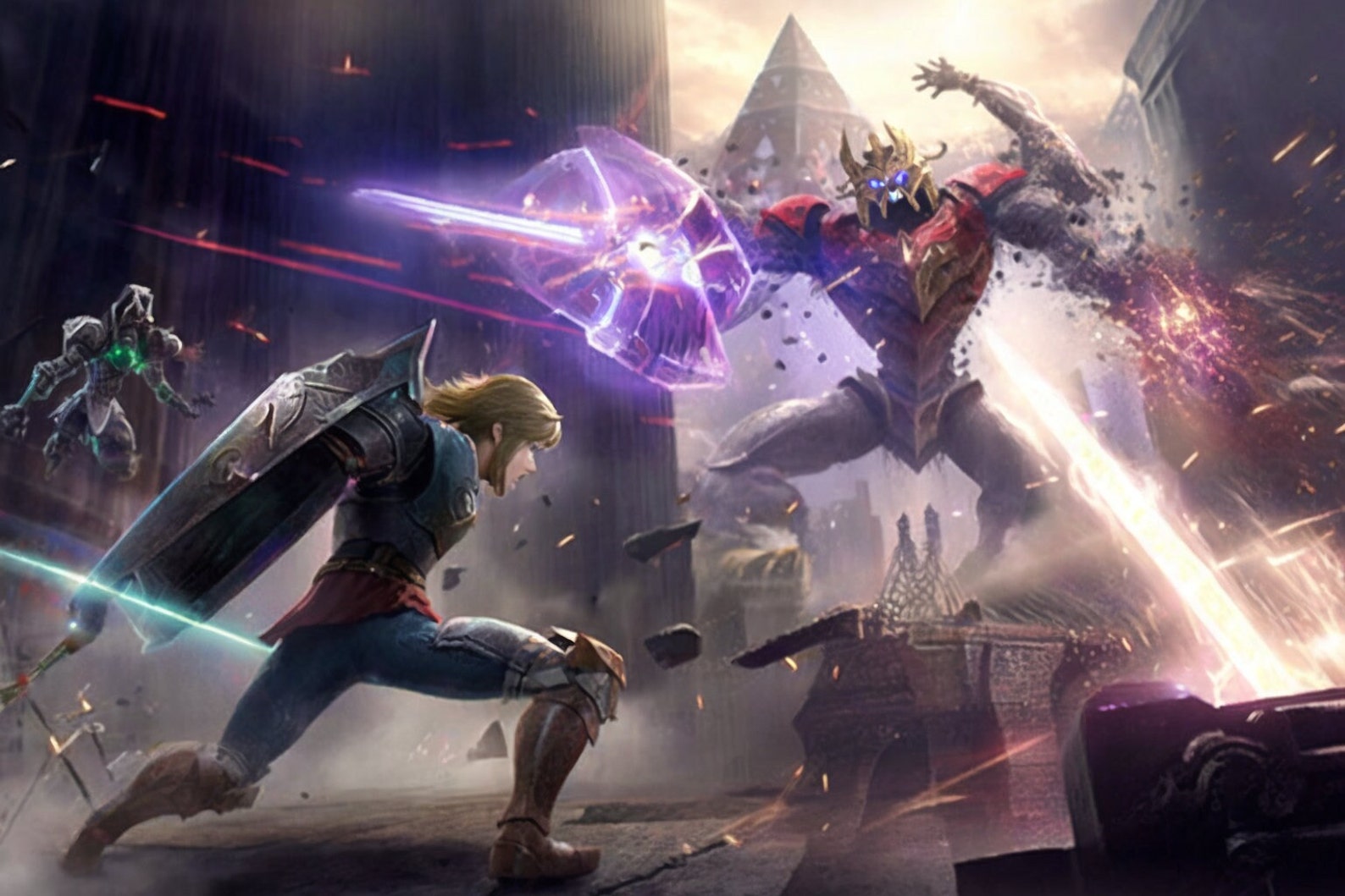 Futuristic Zelda Epic Battle - Etsy