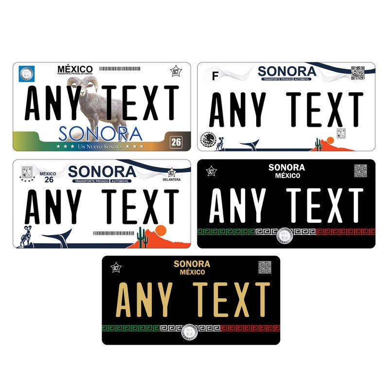 Sonora License Plate - Etsy