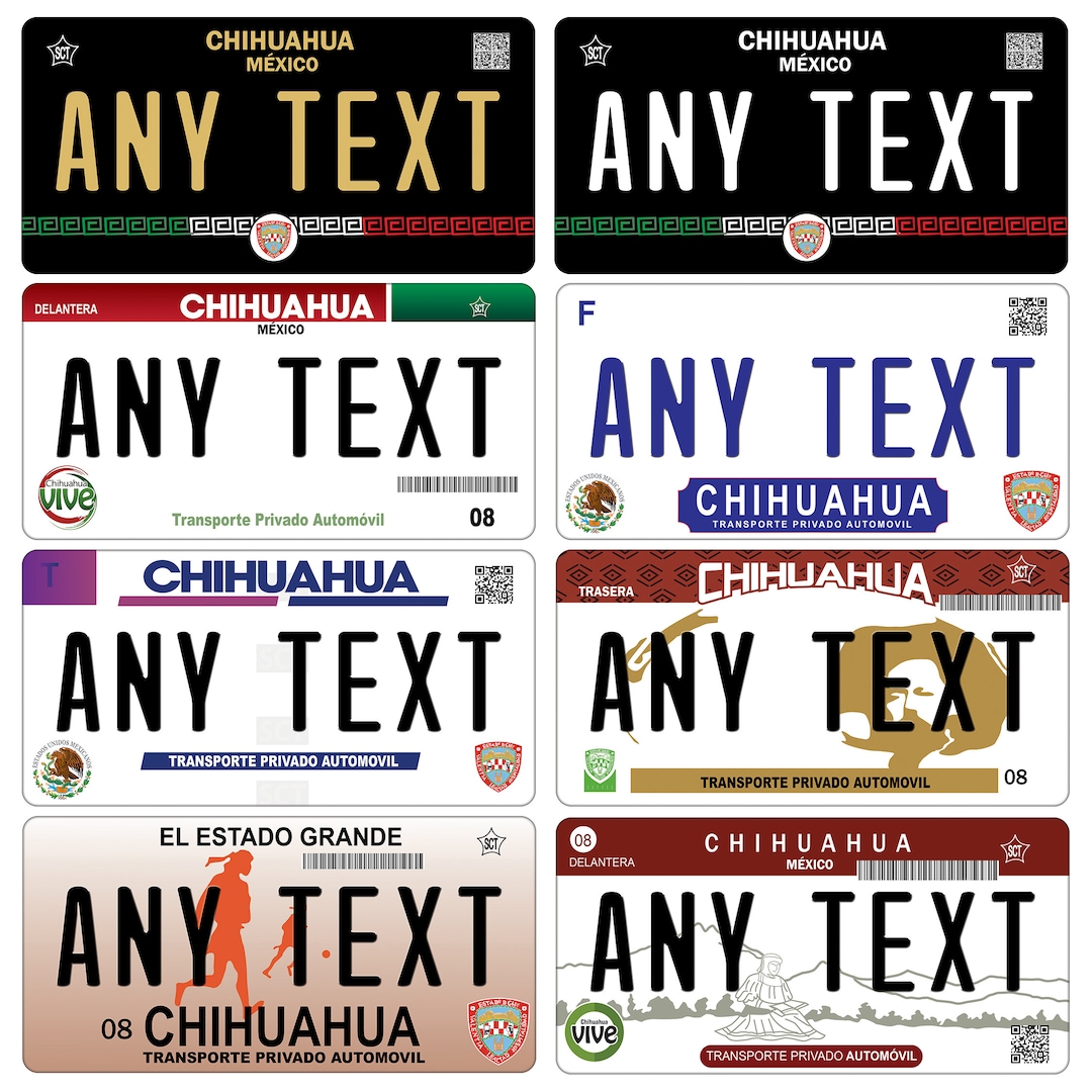 Personalized Aluminum Car Plates Car Plate Mexico Car Plates of the ...