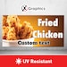 Fried Chicken 13 Oz Heavy Duty Vinyl Banner Sign With Metal Grommets ...