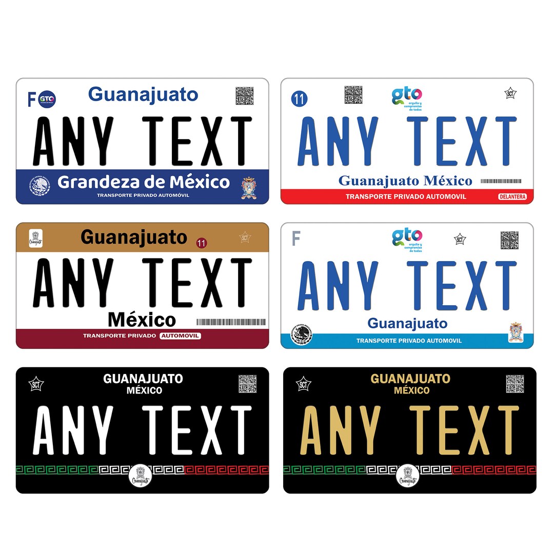 Personalized Aluminum Car Plates Car Plate Mexico Car Plates of the ...