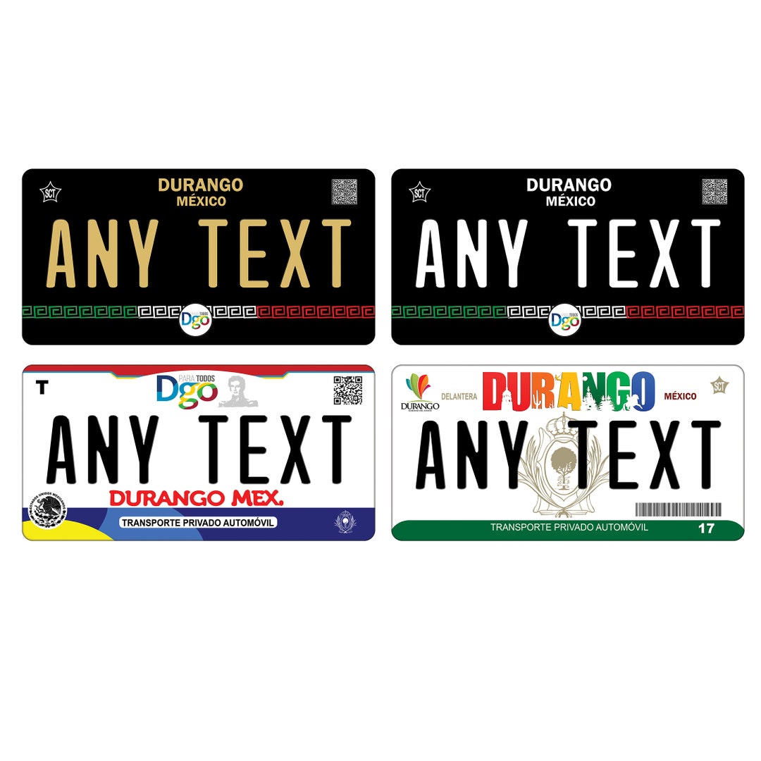 Personalized Aluminum Car Plates Car Plate Mexico Car Plates of the ...