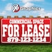 For Lease Sign for Lease Banner 13 Oz Heavy Duty Sign With Metal ...