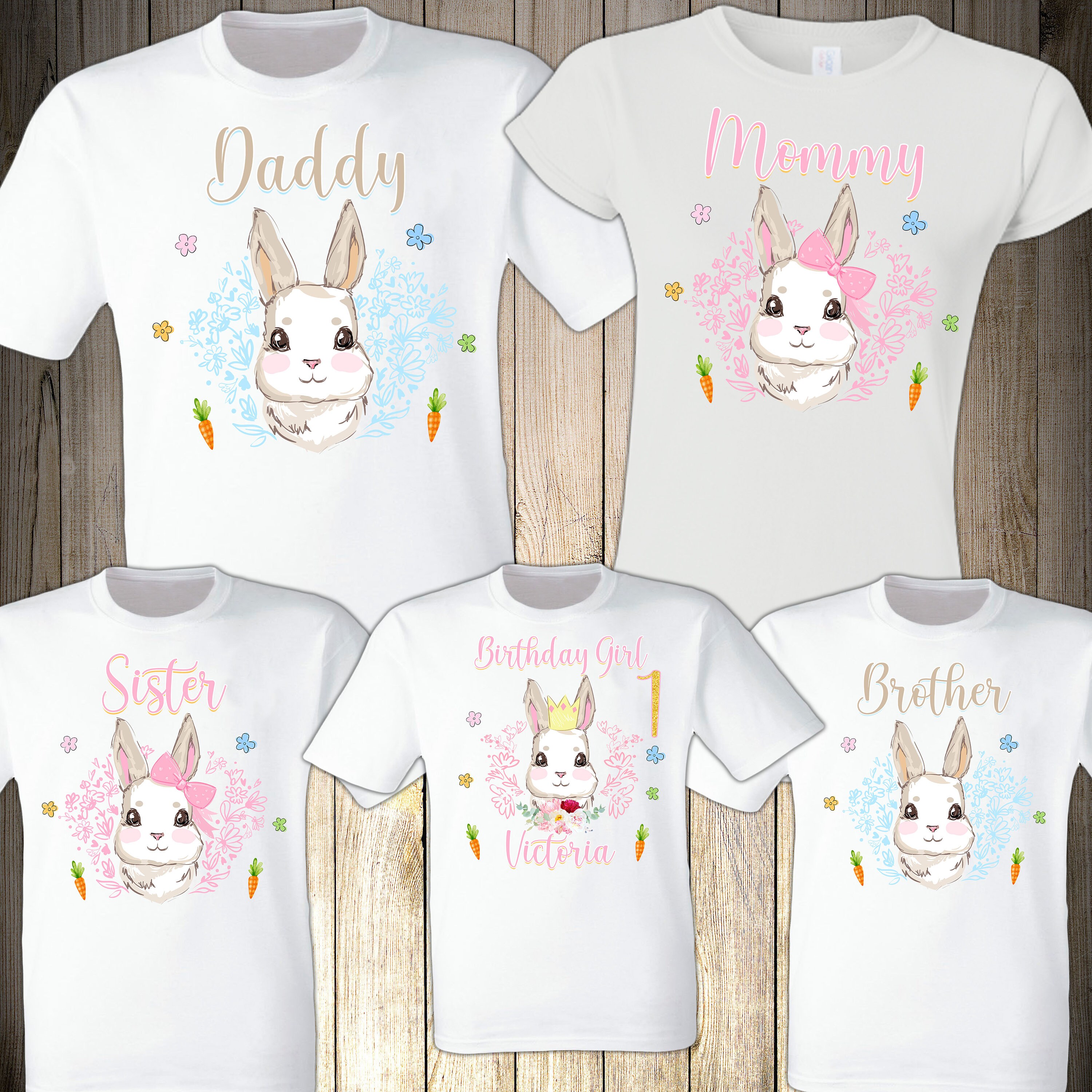 Bunny Family Shirts Cute Bunny Shirts Family Matching T-shirts Family ...