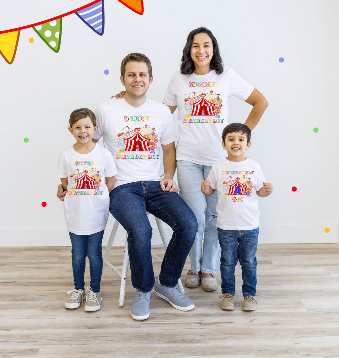 Carnival Circus Family Shirts Circus Birthday Girl Birthday Boy Party ...