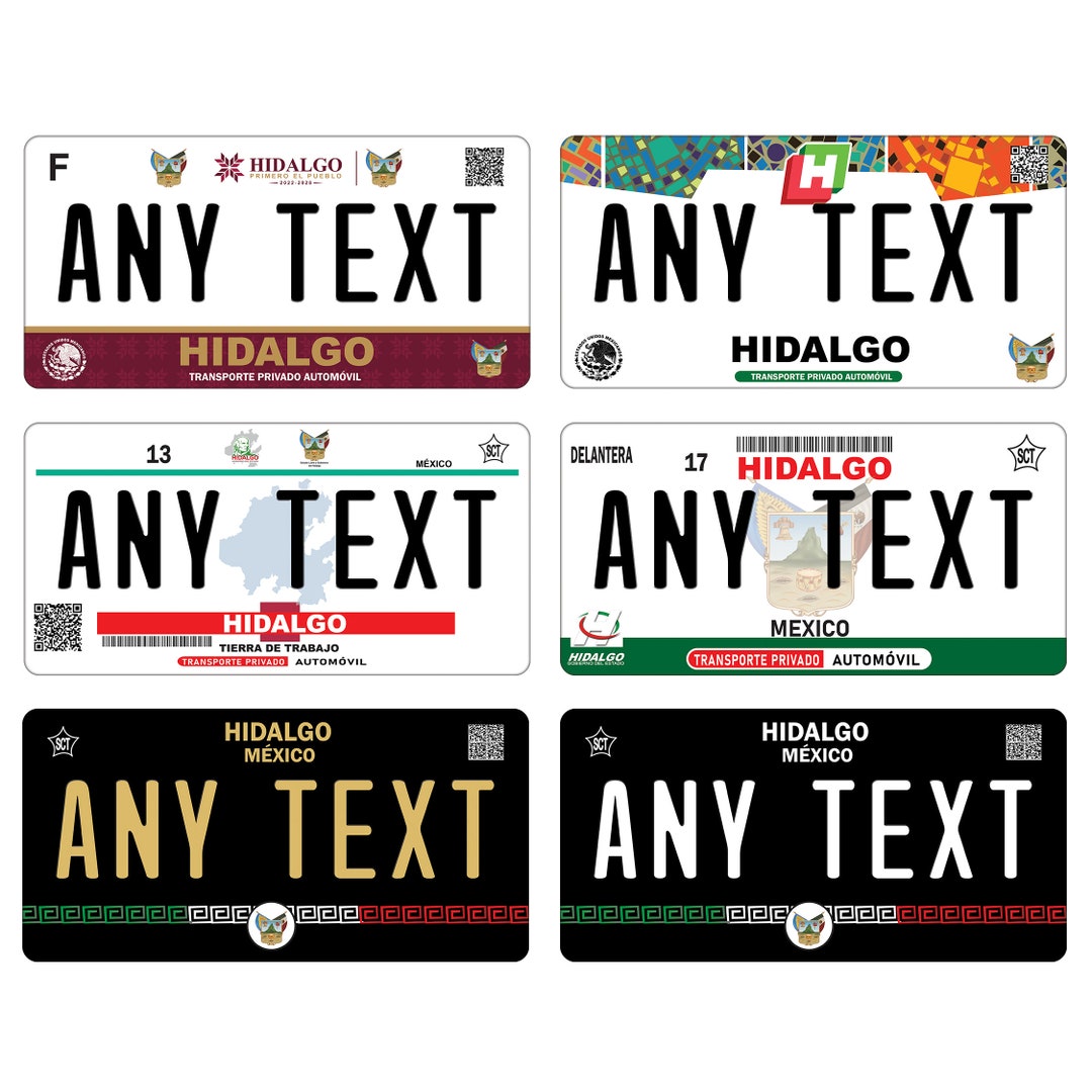 Personalized Aluminum Car Plates Car Plate Mexico Car Plates of the ...