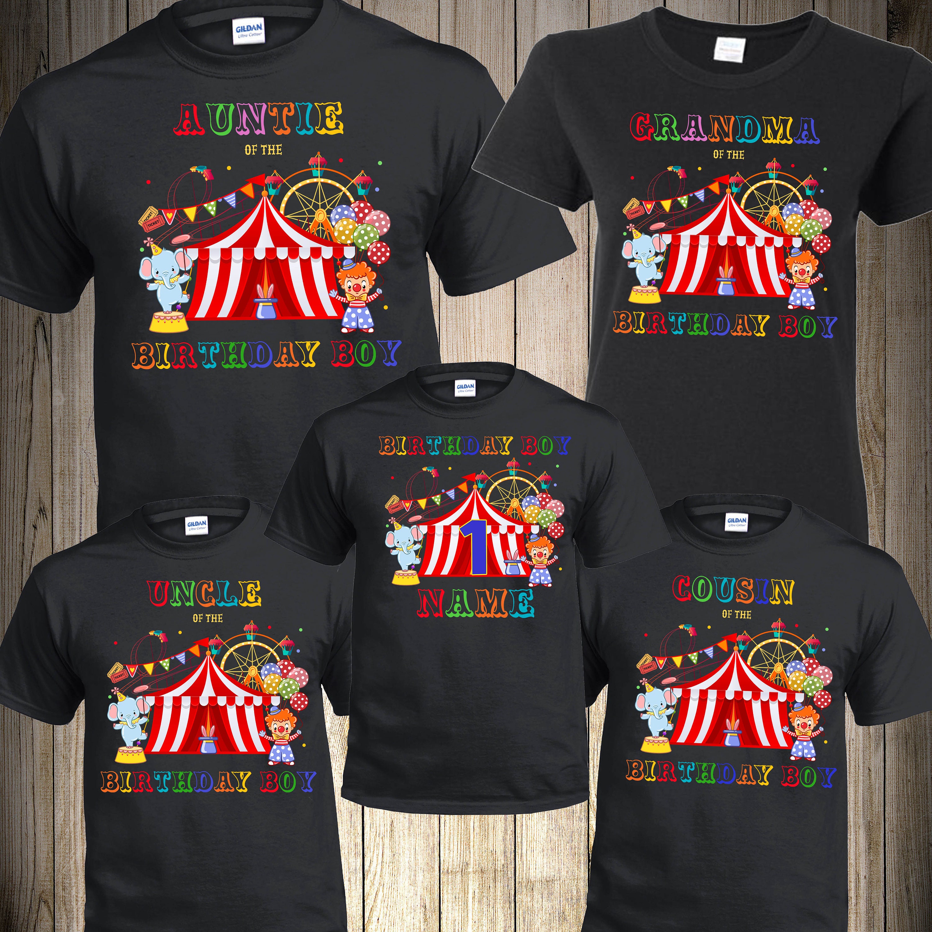 Carnival Circus Family Shirts Circus Birthday Girl Birthday Boy Party ...