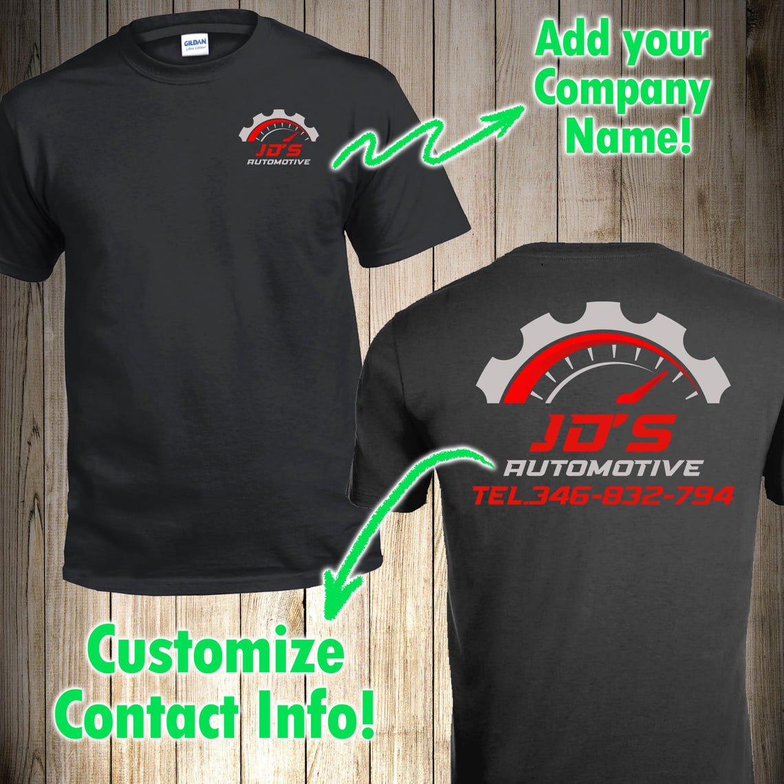 Customized Mechanic Shirt, Customized Mechanic Company Logo Shirt ...