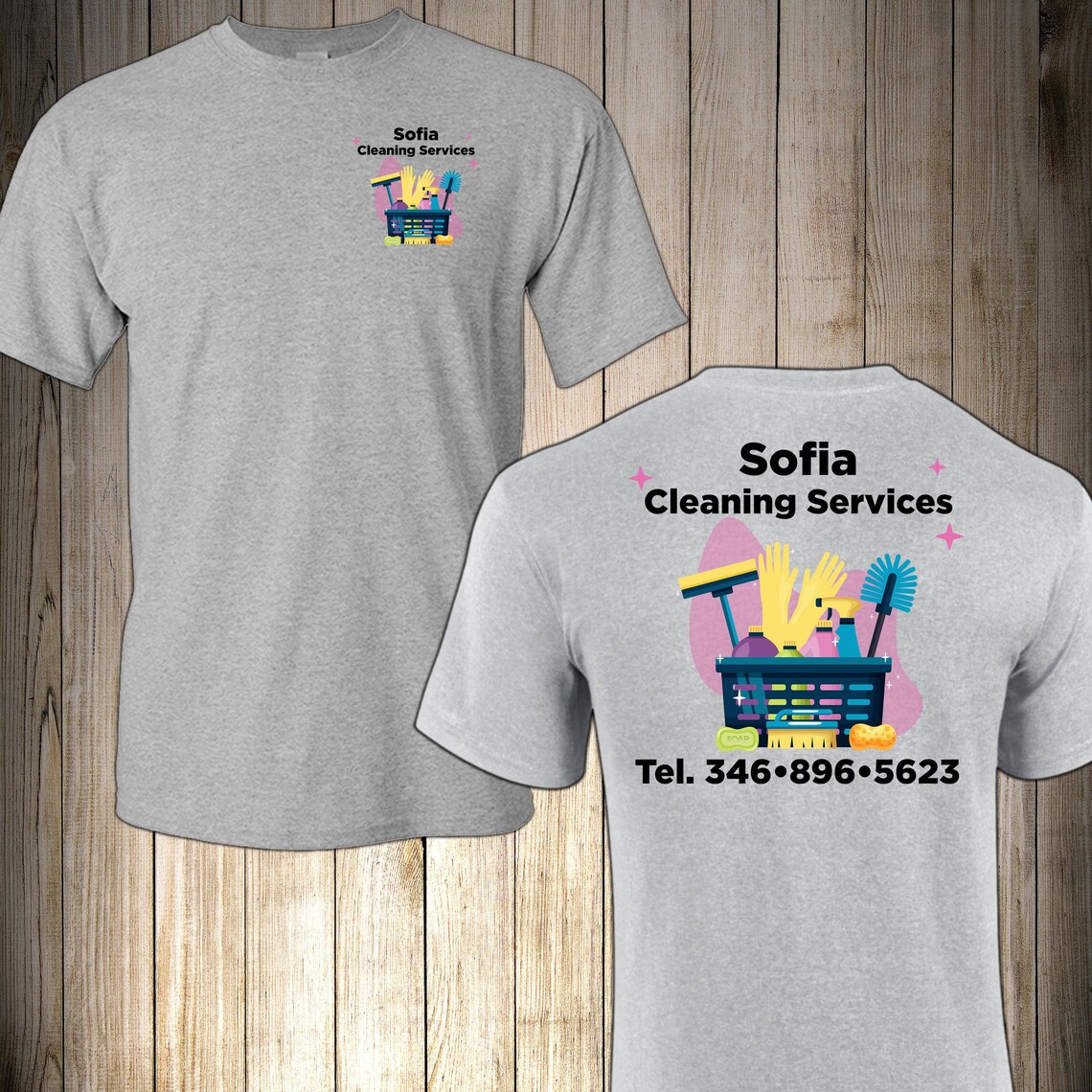 Customized Cleaning Business Logo Shirt, Customized Cleaning Company ...