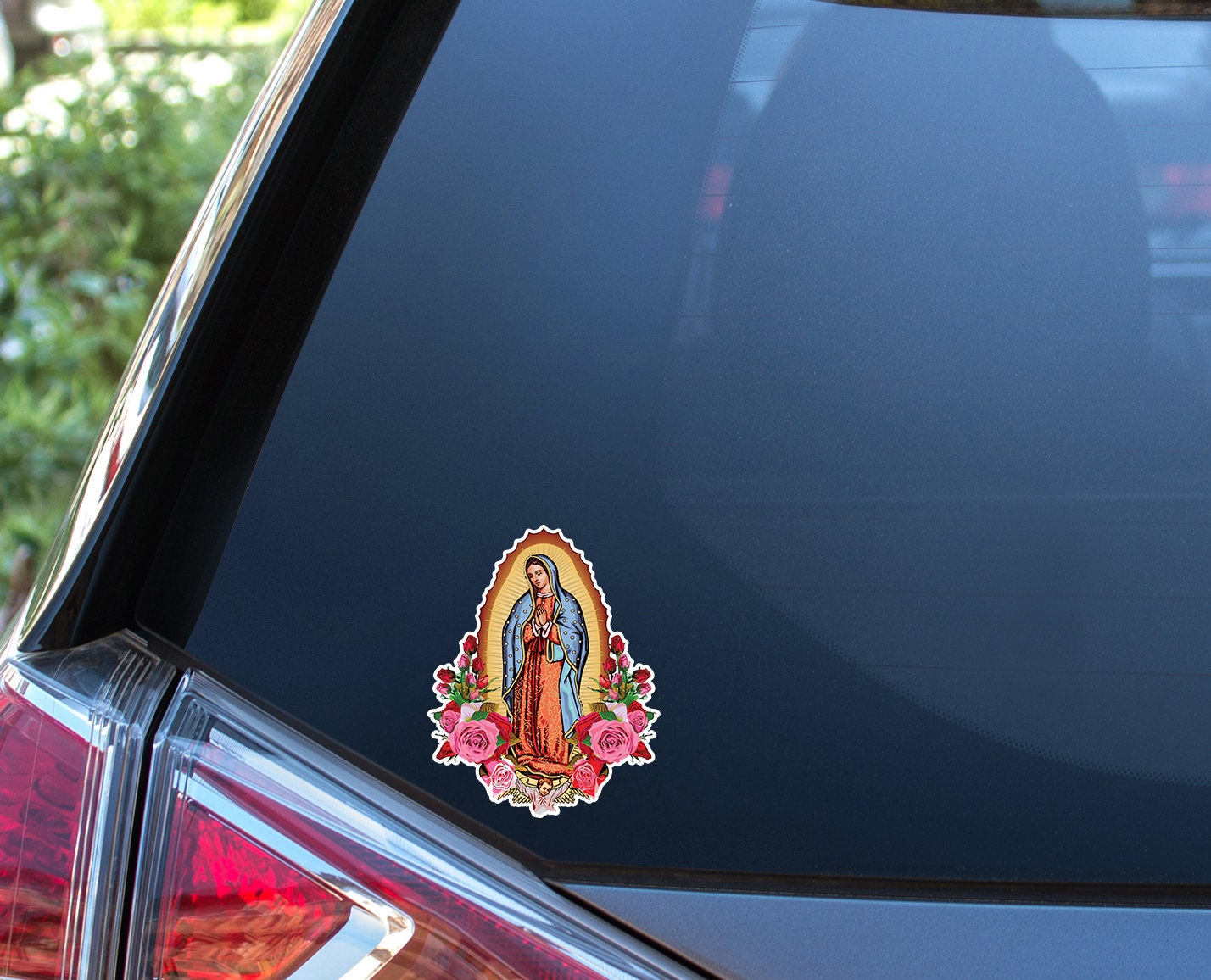 Card Saver 1 Psa Virgin Mary Roses Deangelo Sticker - Virgen De ...