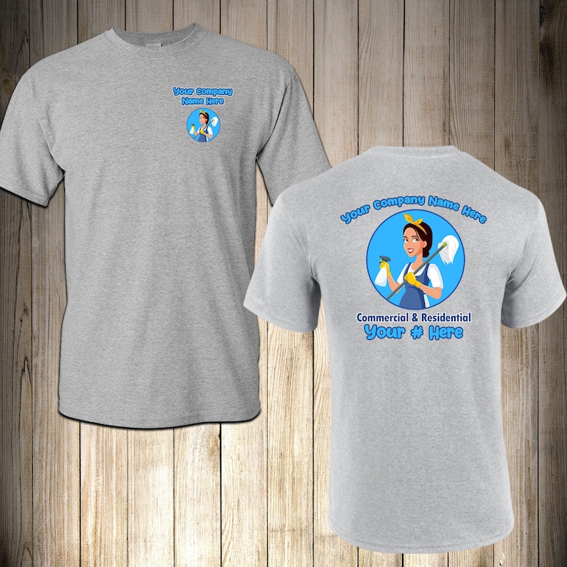 Customized Cleaning Business Logo Shirt, Customized Cleaning Company ...