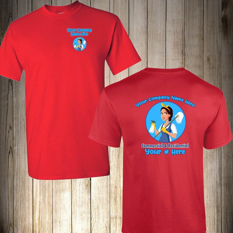 Customized Cleaning Business Logo Shirt, Customized Cleaning Company ...