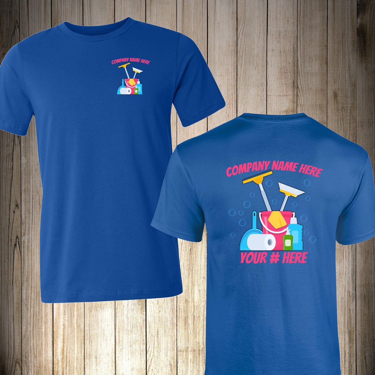 Customized Cleaning Business Logo Shirt, Customized Cleaning Company ...