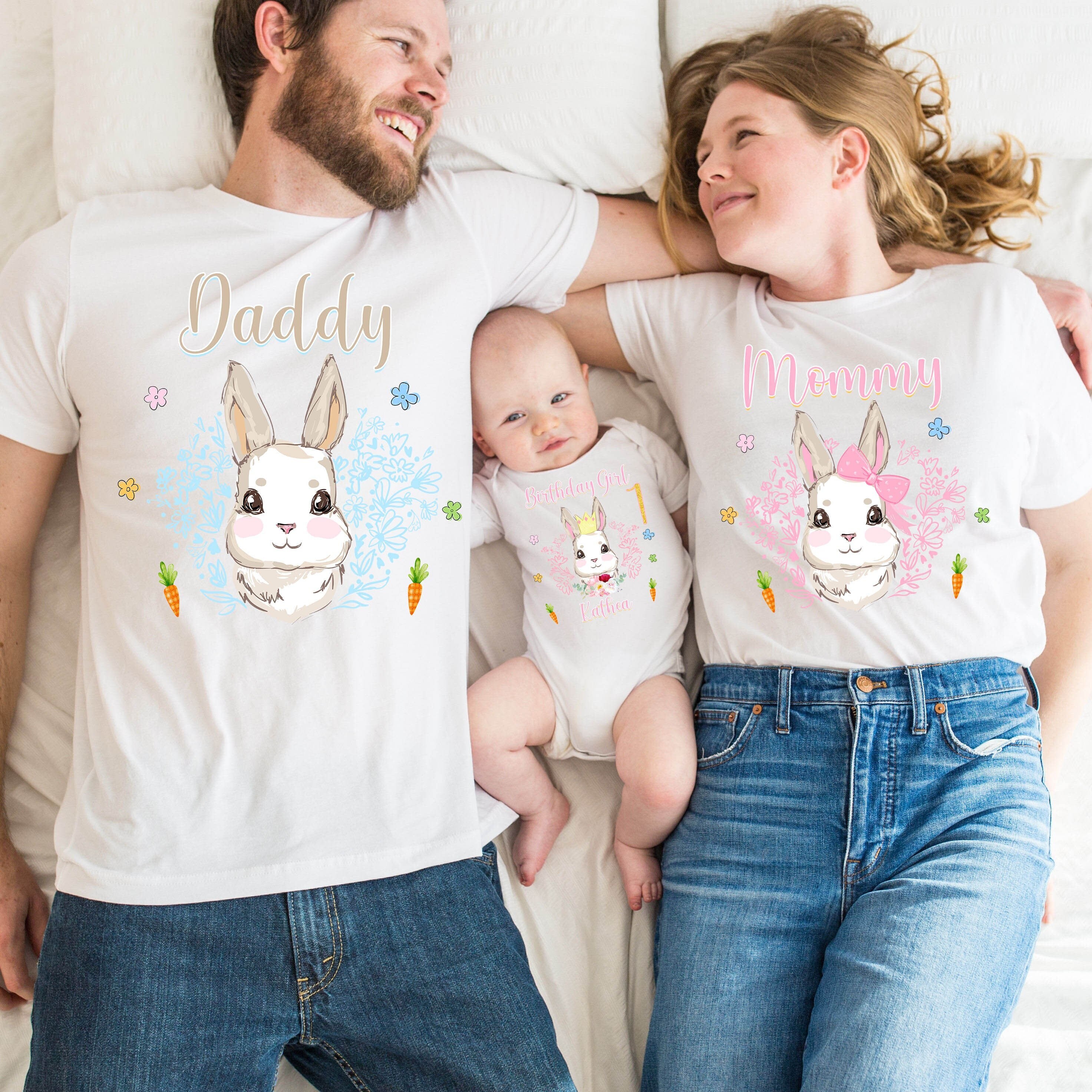 Bunny Family Shirts Cute Bunny Shirts Family Matching T-shirts Family ...