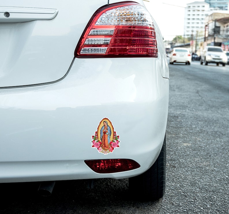 Virgin Mary Virgen De Guadalupe Sticker Decal Calcomania Virgen Maria
