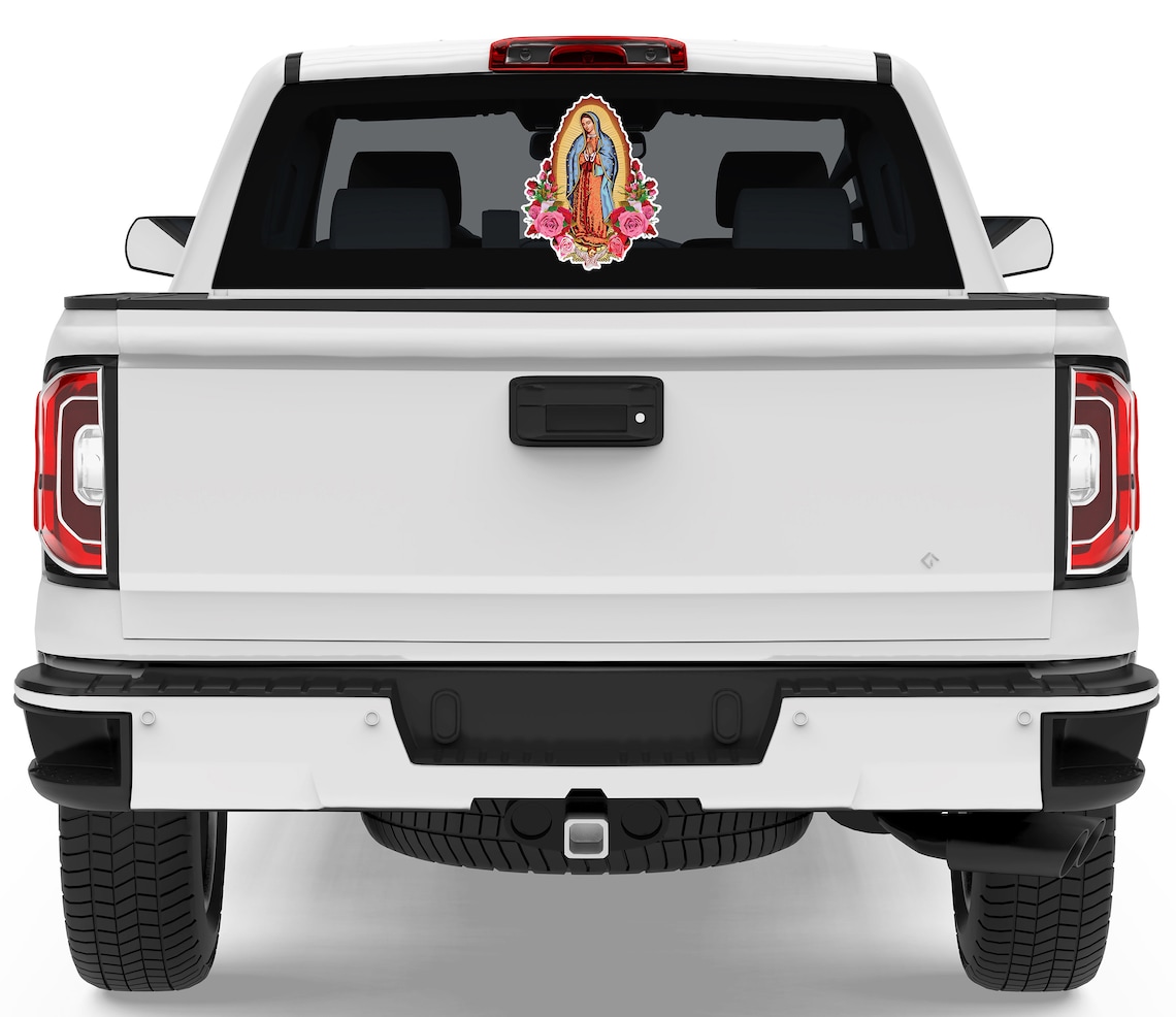 Virgin Mary Virgen De Guadalupe Sticker Decal Calcomania Virgen Maria ...