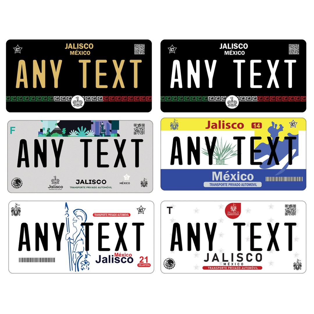 Personalized Aluminum Car Plates Car Plate Mexico Car Plates of the ...