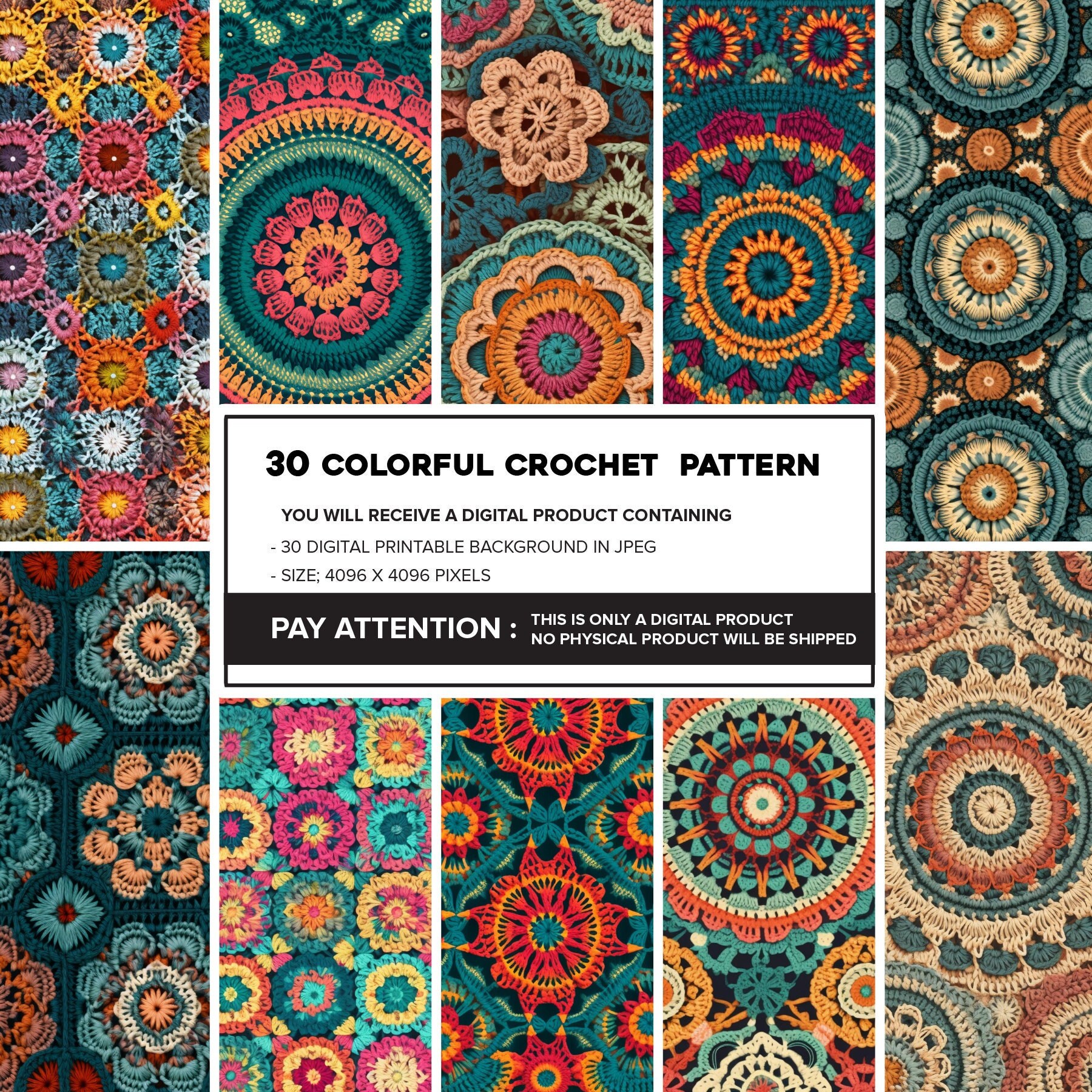 Crochet Pattern Background