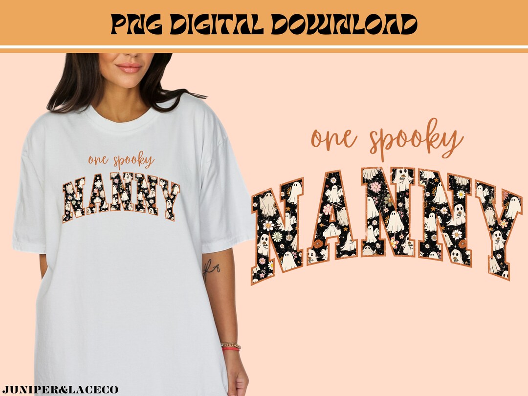 Retro Halloween Nanny Png, Retro Halloween Png, Groovy Halloween ...