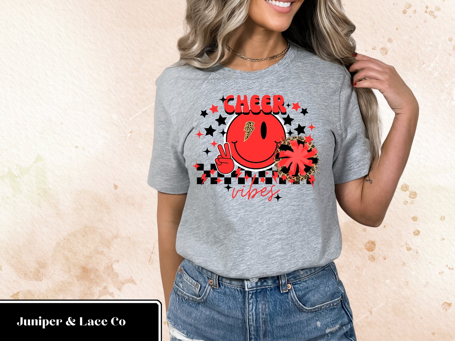 Cheer Vibes Png, Retro Cheerleading Png, Cheerleading Sublimation ...