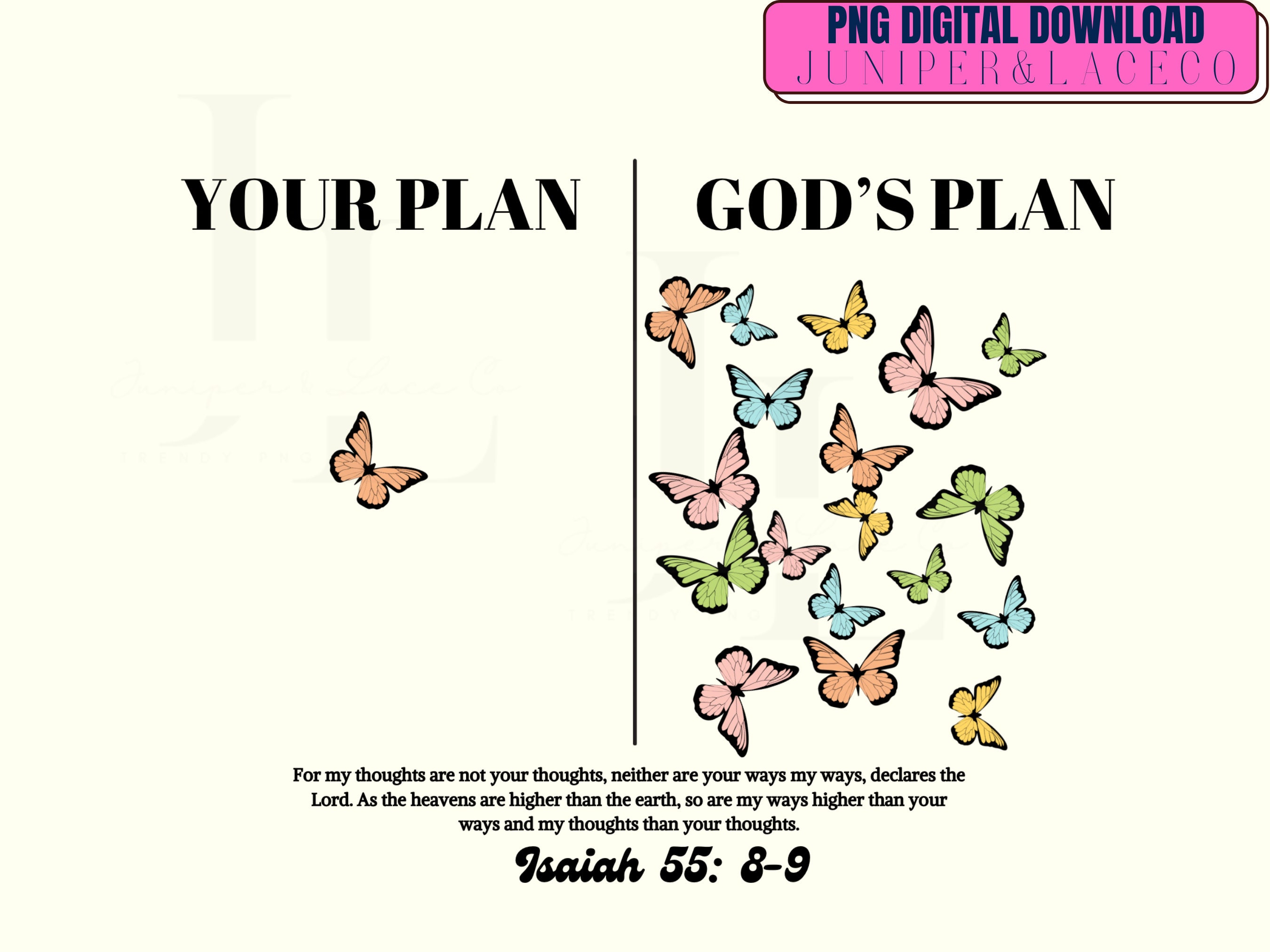 Butterfly God's Plan PNG, Jesus Designs, Christian Designs - Etsy