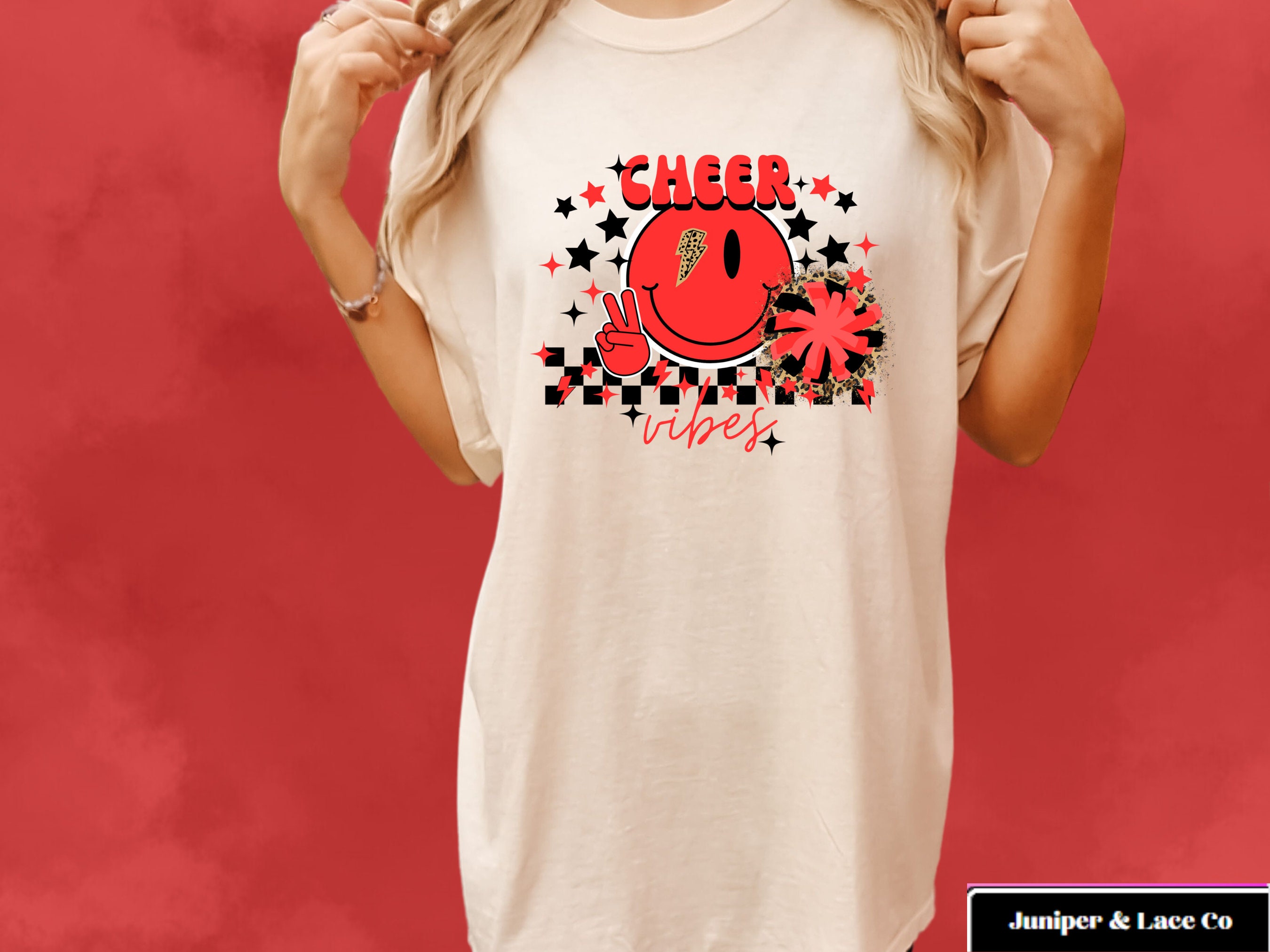 Cheer Vibes Png, Retro Cheerleading Png, Cheerleading Sublimation ...
