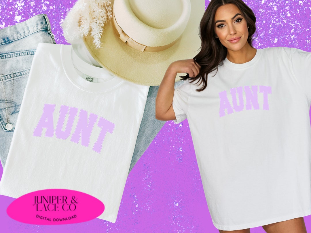 Aunt Sublimation Designs, Retro Aunt Design, Varisty Png, Aunt Png ...