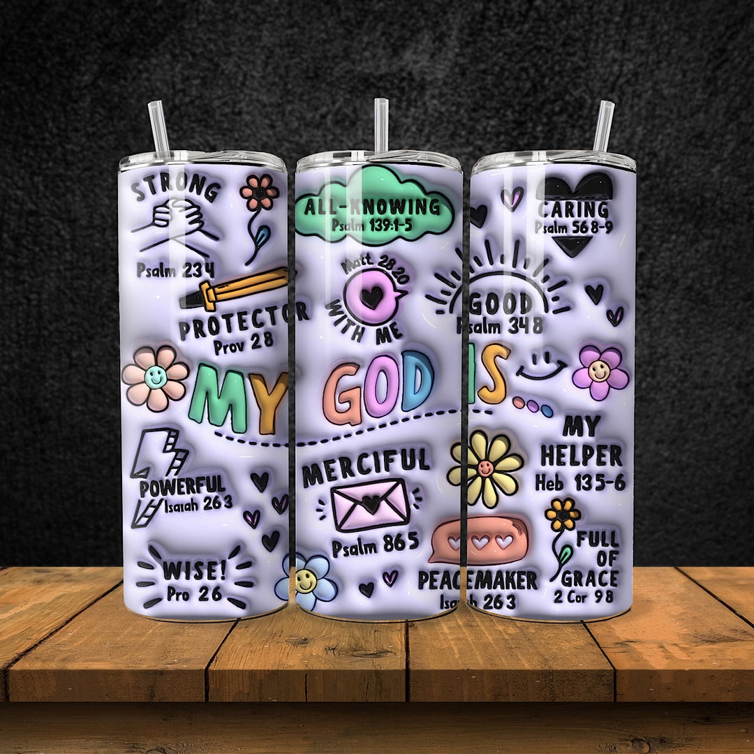 20OZ Skinny Stainless Steel My God is Tumbler - Etsy