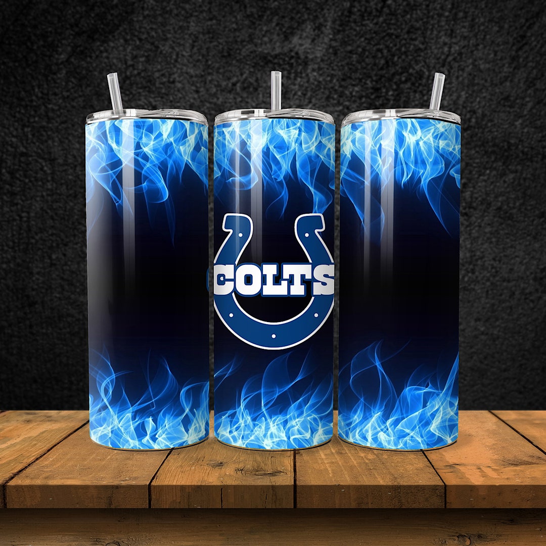 20OZ Skinny Stainless Steel Indianapolis Colts NFL Football Tumbler - Etsy