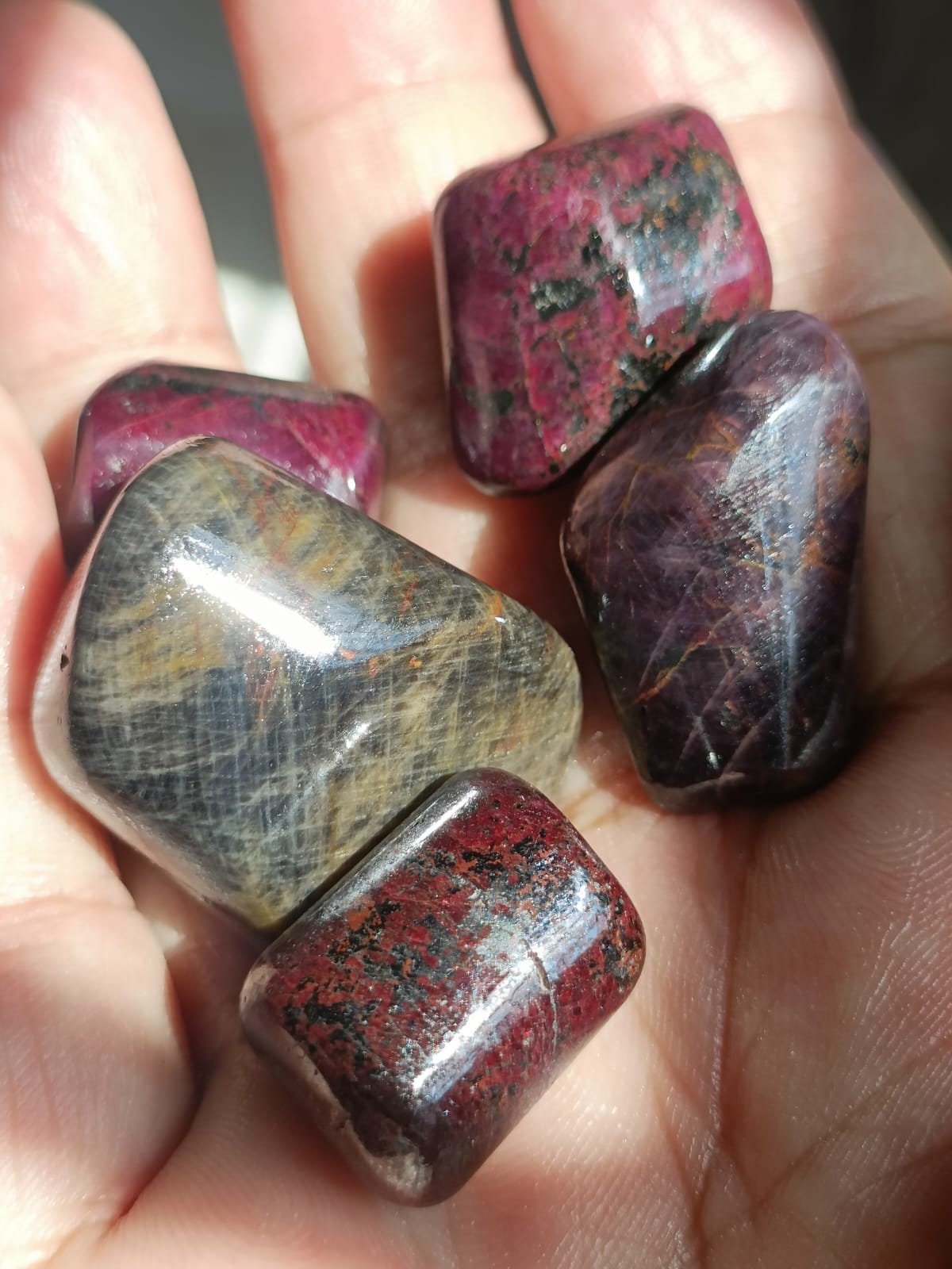 Natural Ruby Corundum,polished Tumbled 95 Grams 5 Pcs - Etsy