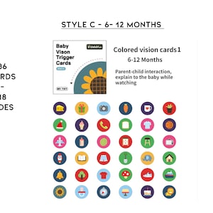 Baby Visual Stimulation Cards for All Ages- 20 Cards Colour -black ...