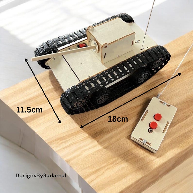 Wooden DIY Rc Tank -DIY Robot for Kids - Science Toys - Remote Control ...