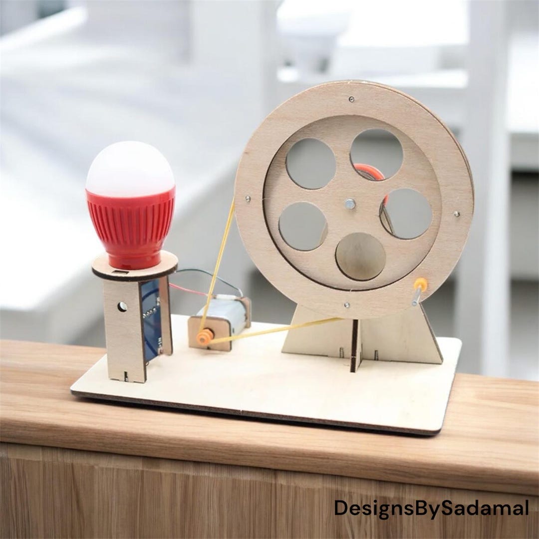DIY Hand Crank Generator: Wooden STEM Science Project - Etsy